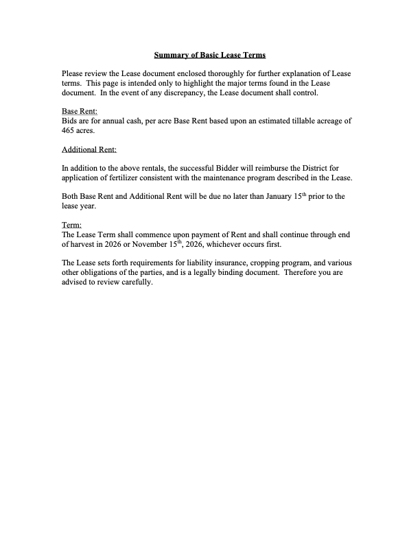 Northwestern CUSD #2 - Scottville Farm Cash Rent Bid Auction - September 13